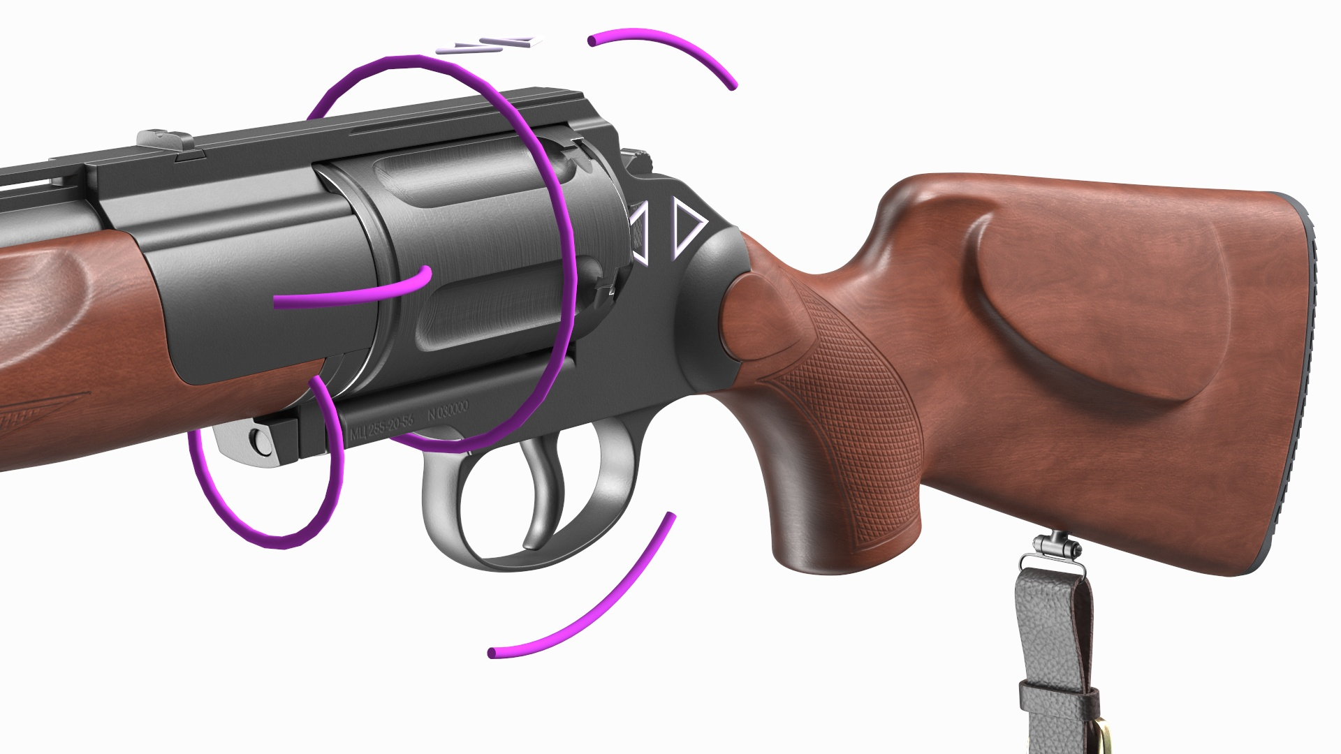 3D Hunting Shotgun MC-255 Wood Rigged Model - TurboSquid 2075458