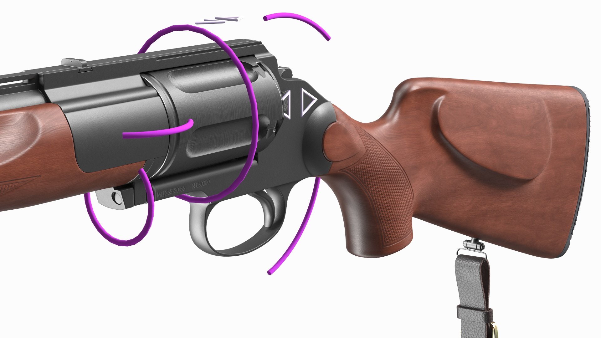 3D Hunting Shotgun MC-255 Wood Rigged Model - TurboSquid 2075458