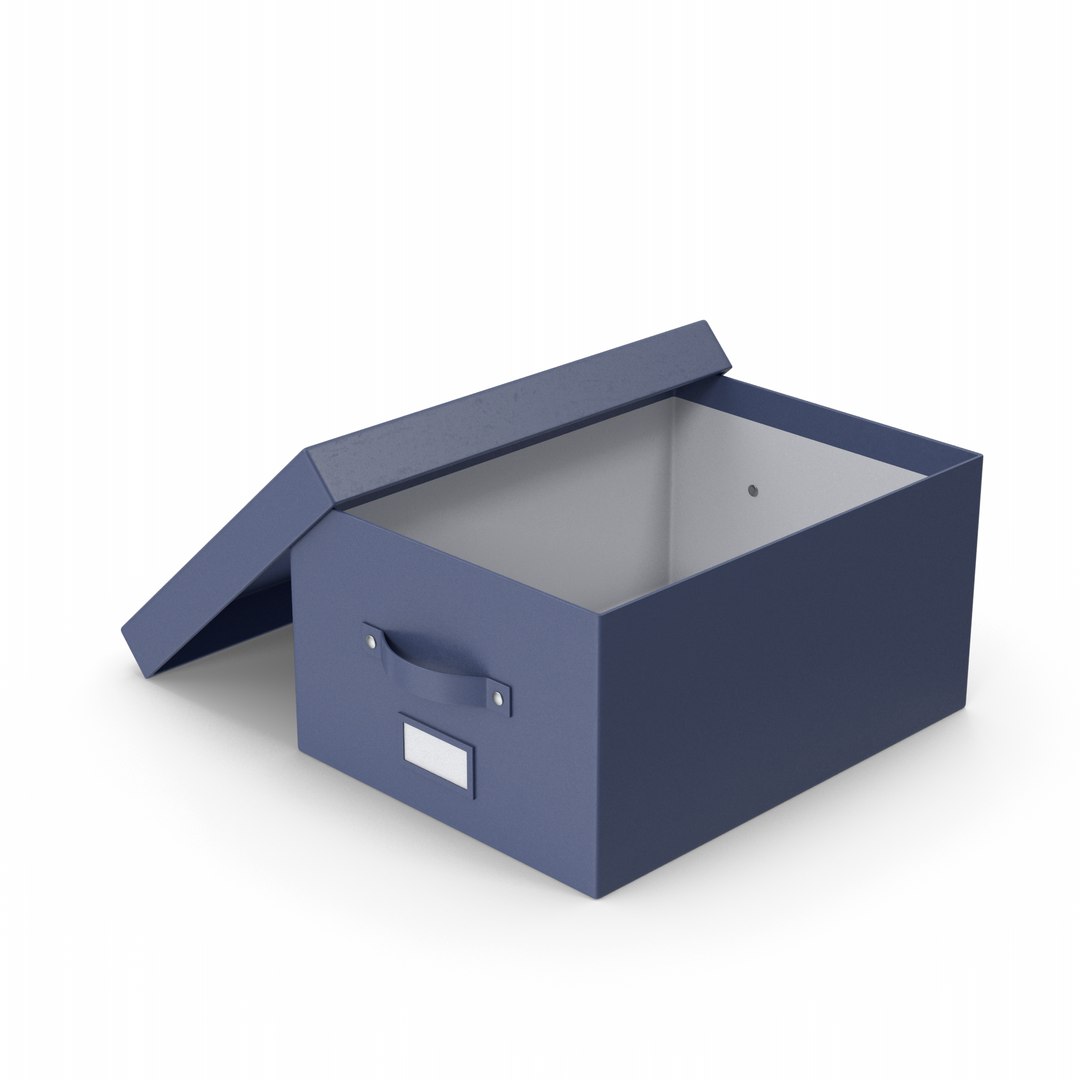 3D model Blue Storage Box - TurboSquid 1975194