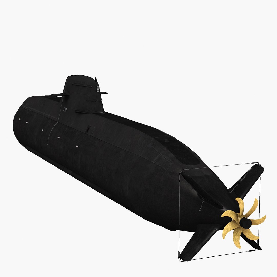 3d Model German Type 212 Submarine