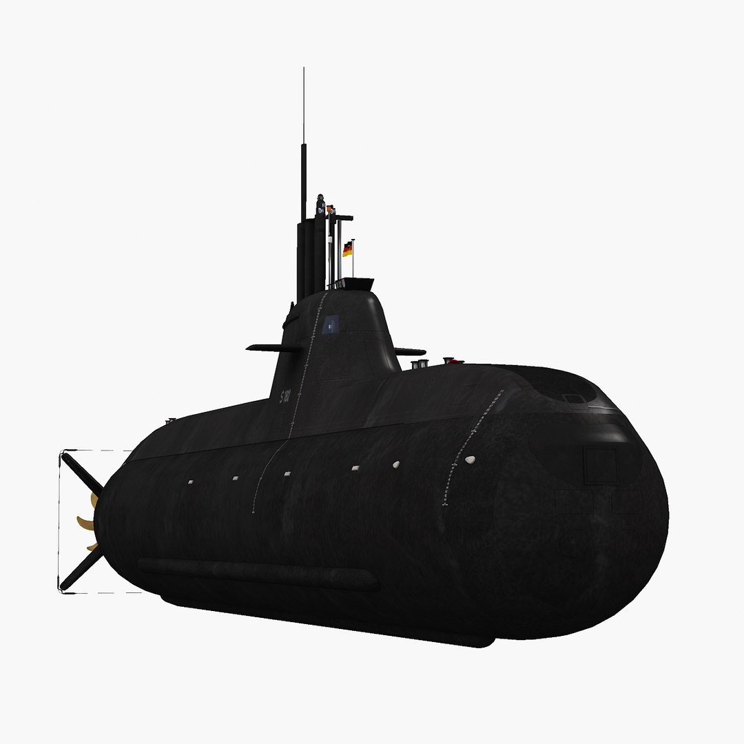 3d Model German Type 212 Submarine