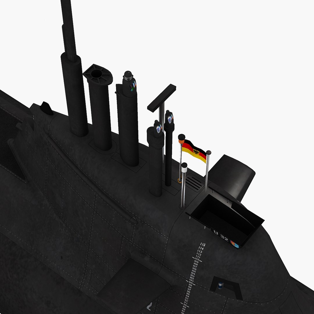 3d Model German Type 212 Submarine