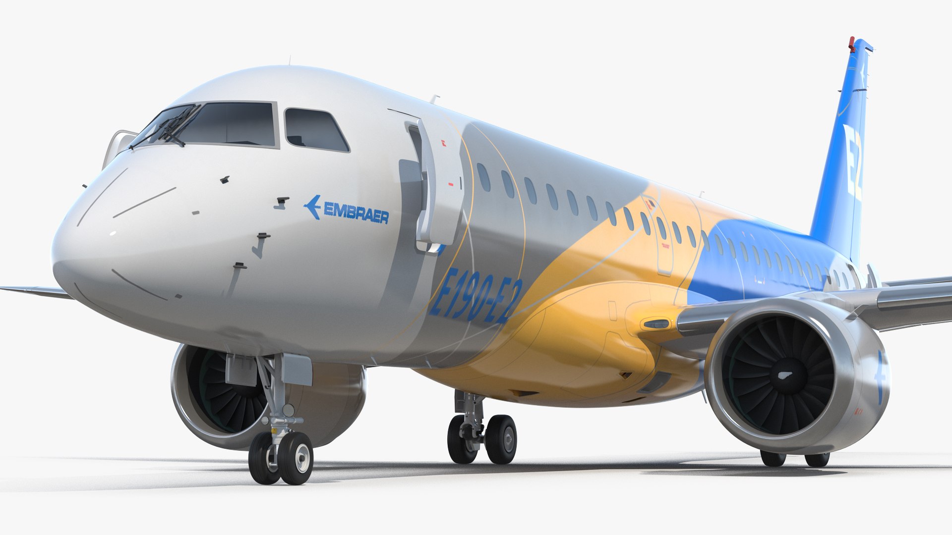 3D Embraer E-jet E190-e2 Jet Model - TurboSquid 1444183