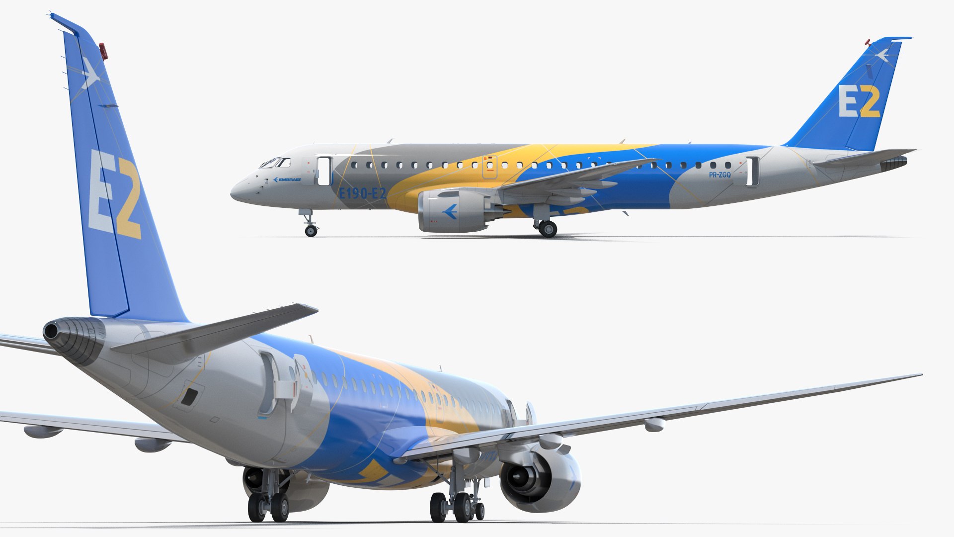 3D Embraer E-jet E190-e2 Jet Model - TurboSquid 1444183