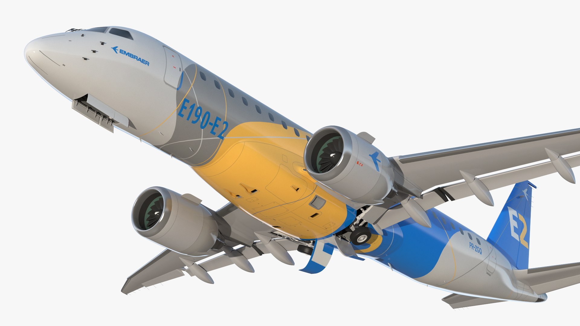 3D Embraer E-jet E190-e2 Jet Model - TurboSquid 1444183