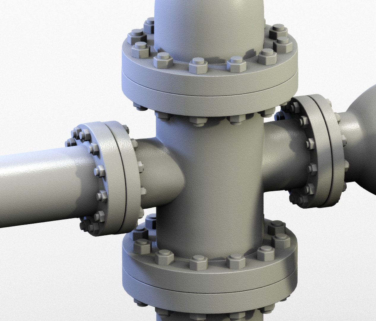 3d Wellhead Pipe Model