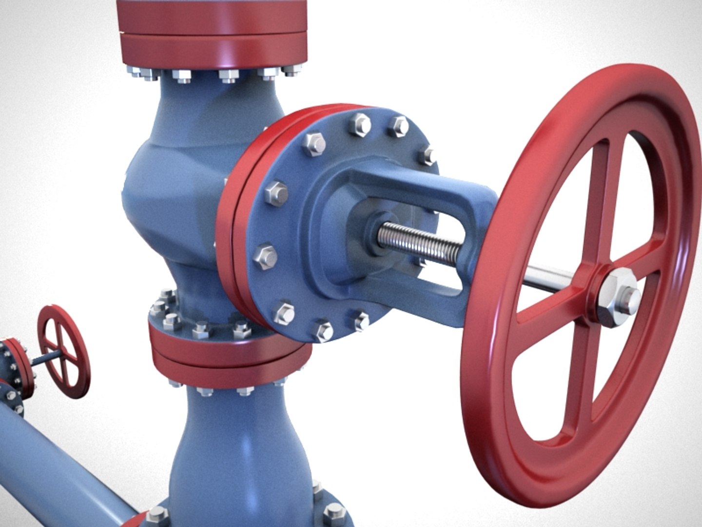 3d Wellhead Pipe Model