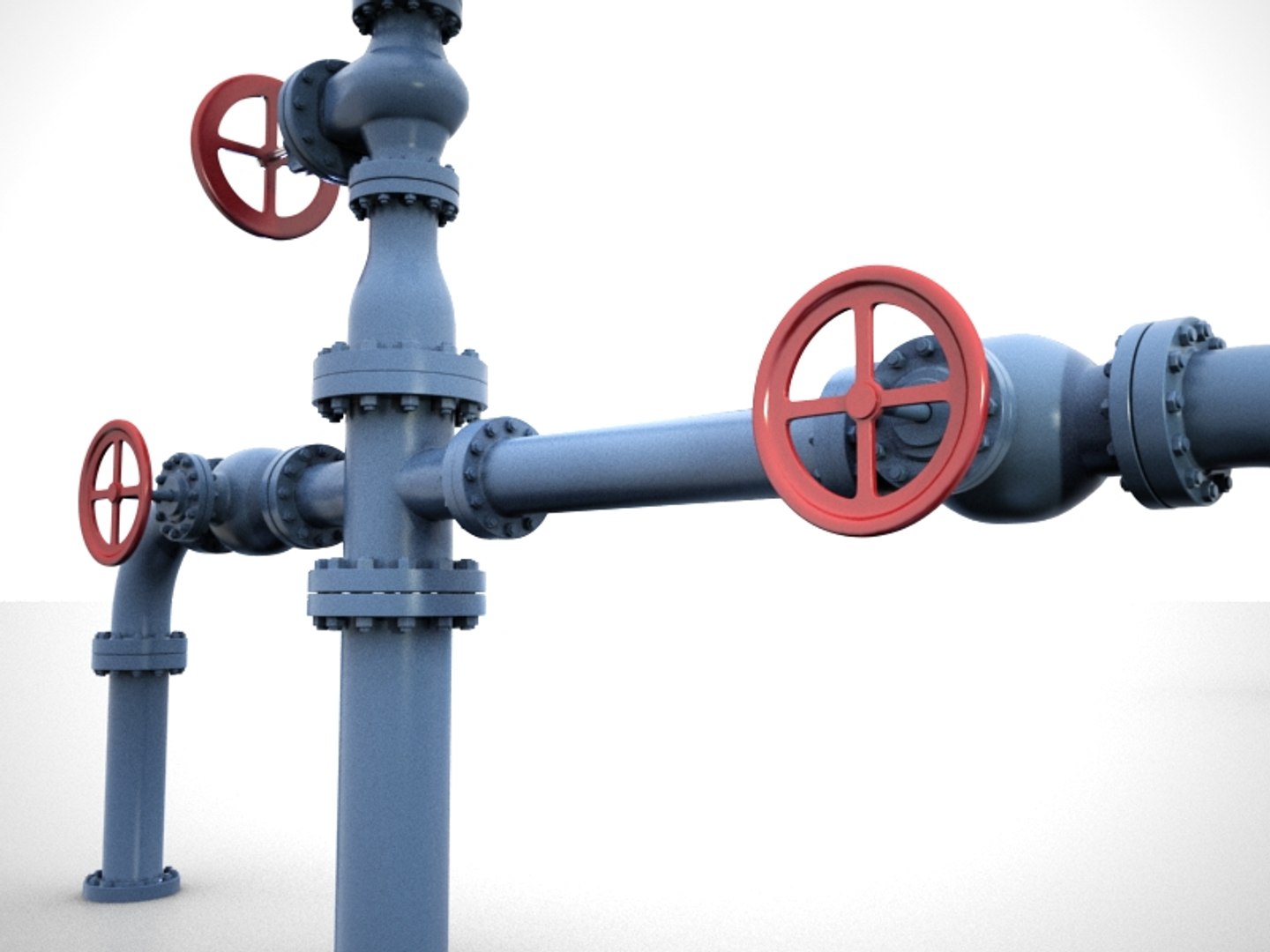 3d Wellhead Pipe Model