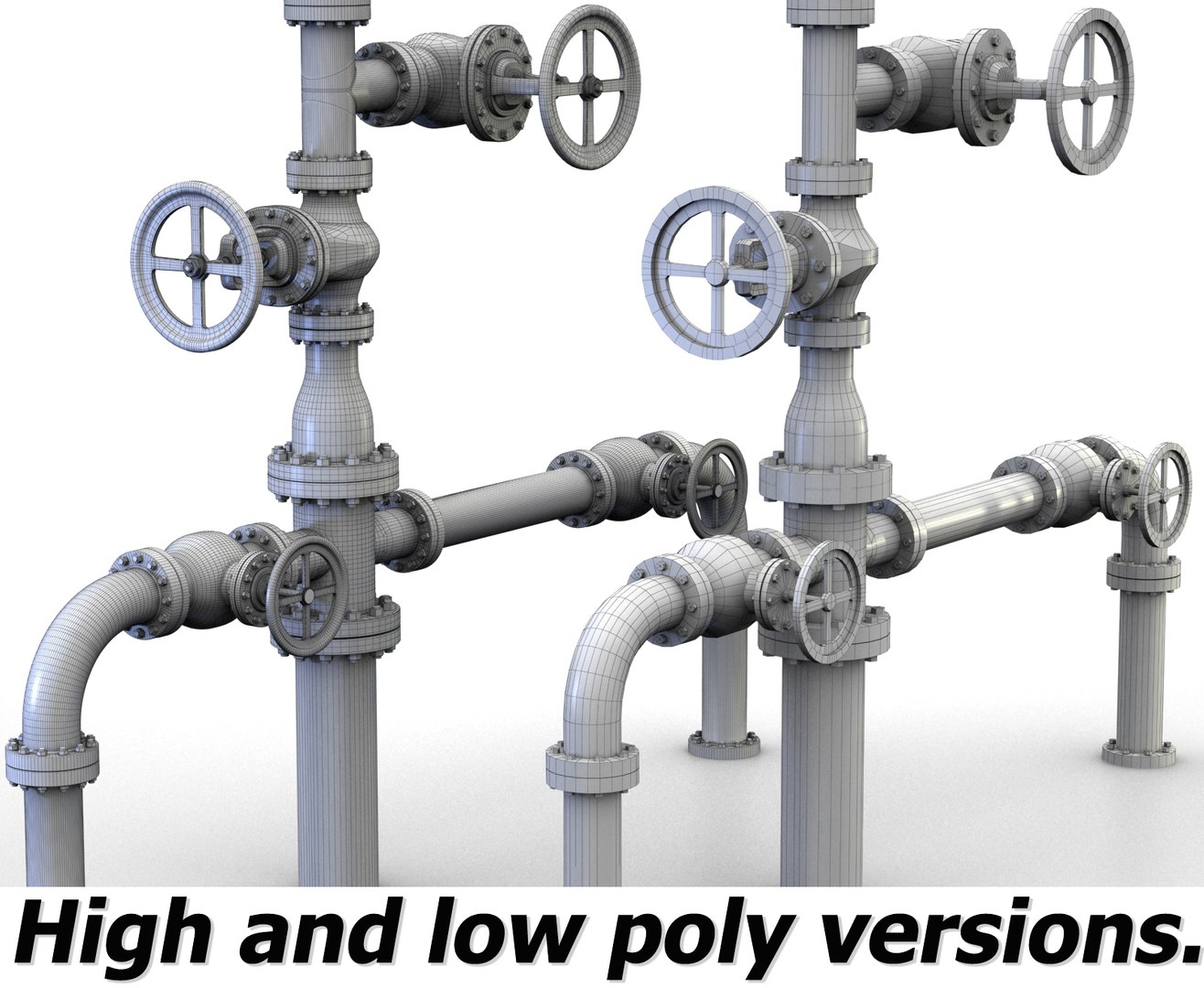 3d Wellhead Pipe Model