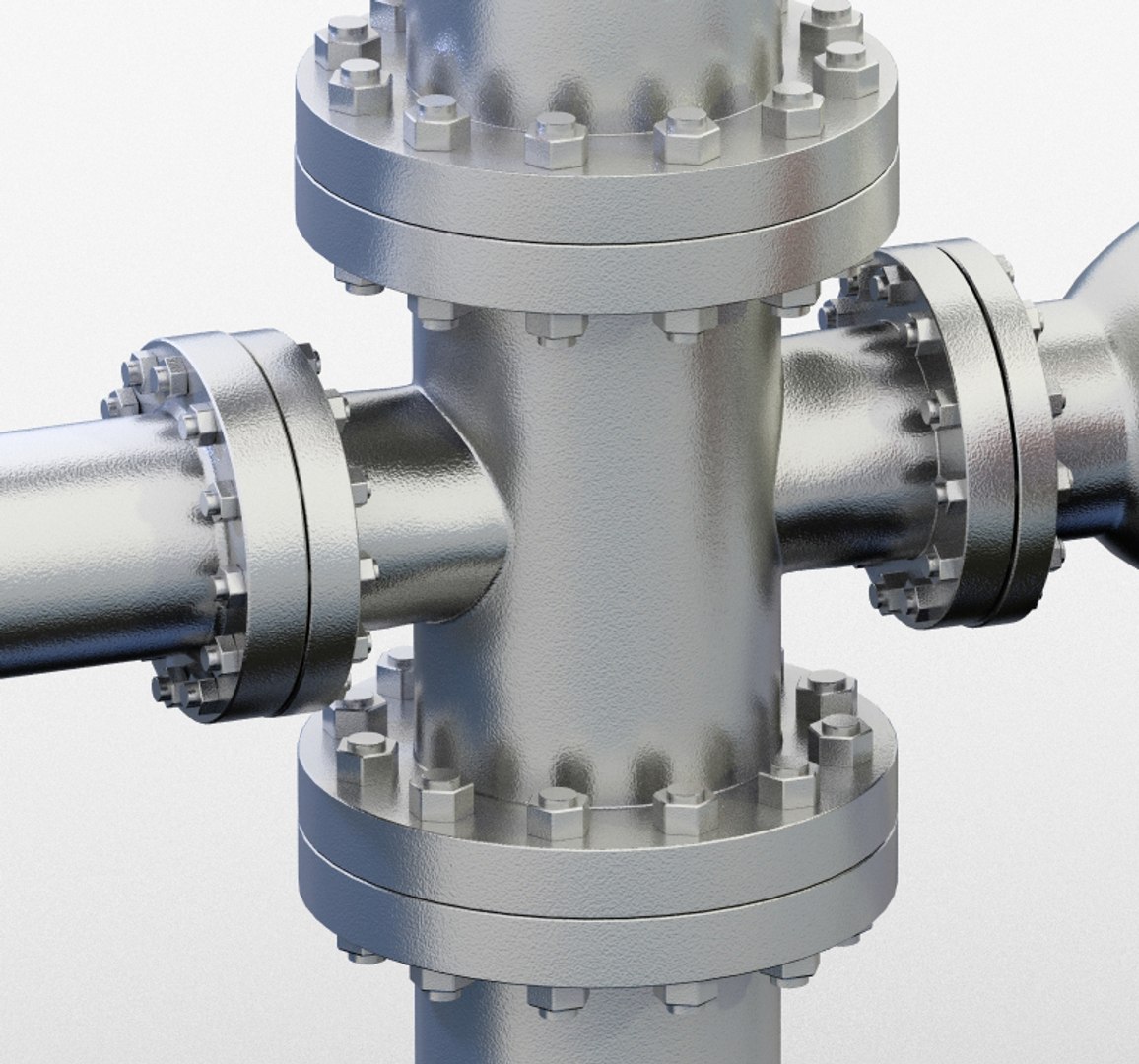 3d Wellhead Pipe Model