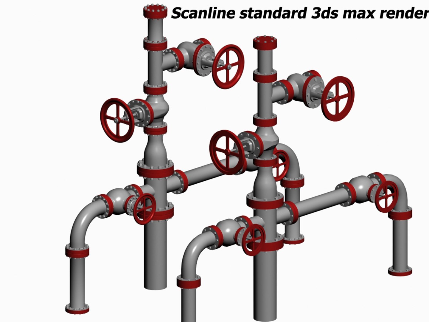 3d Wellhead Pipe Model
