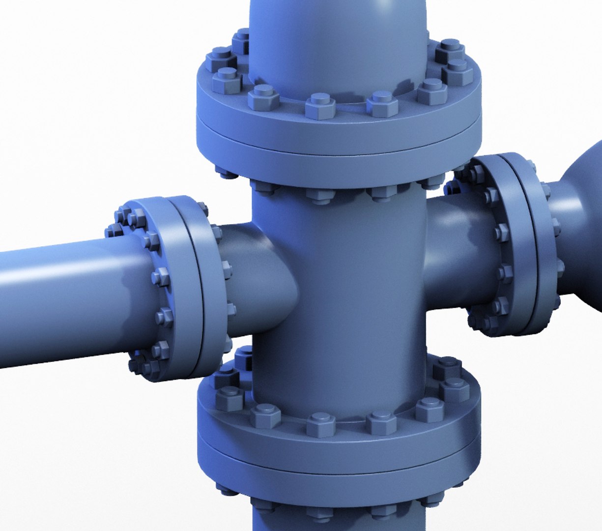 3d Wellhead Pipe Model
