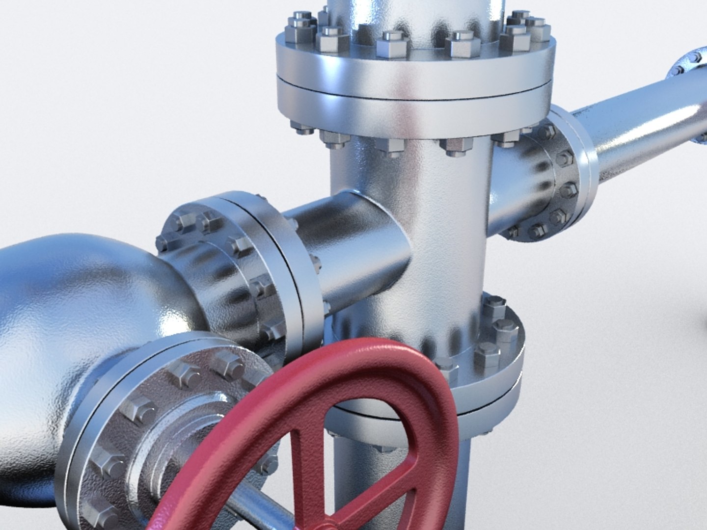 3d Wellhead Pipe Model