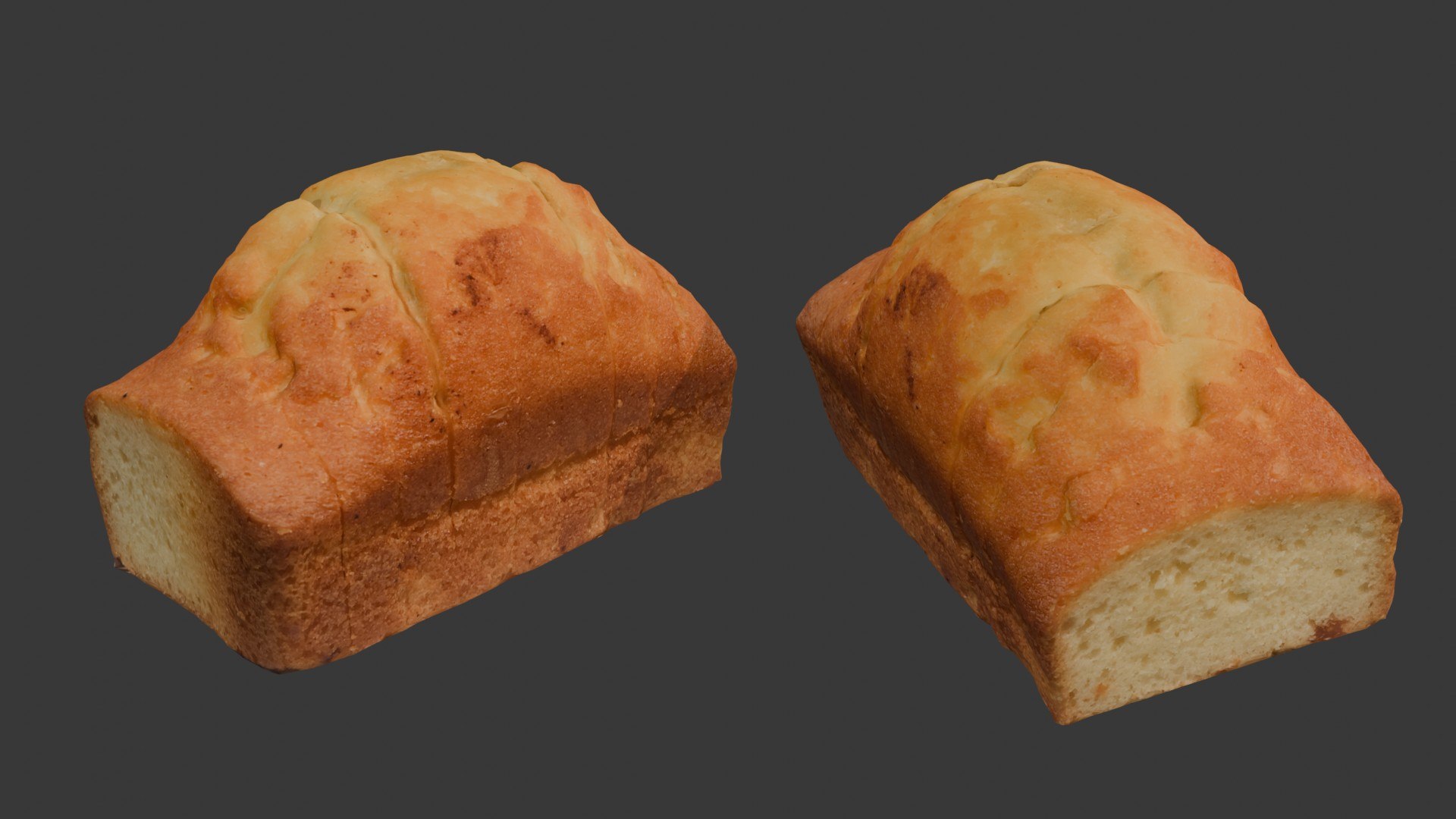 Homemade Bread Loaf 3D Scan Model - TurboSquid 2408815