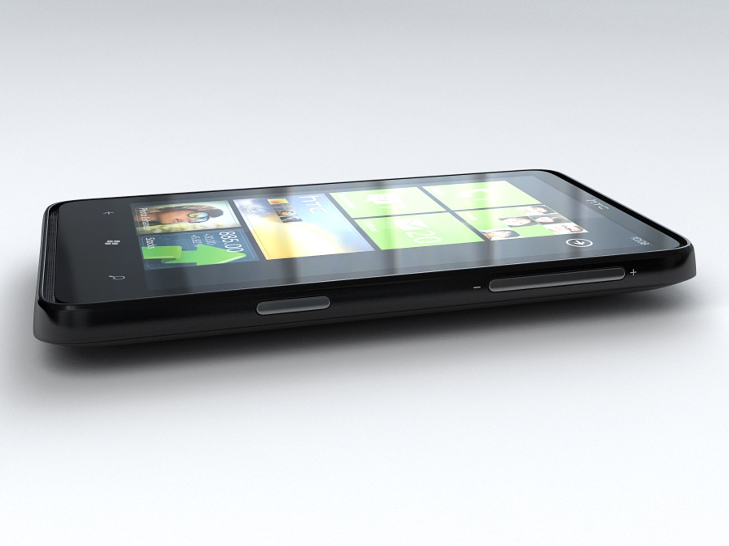 3d model of htc hd 7 mobile phone