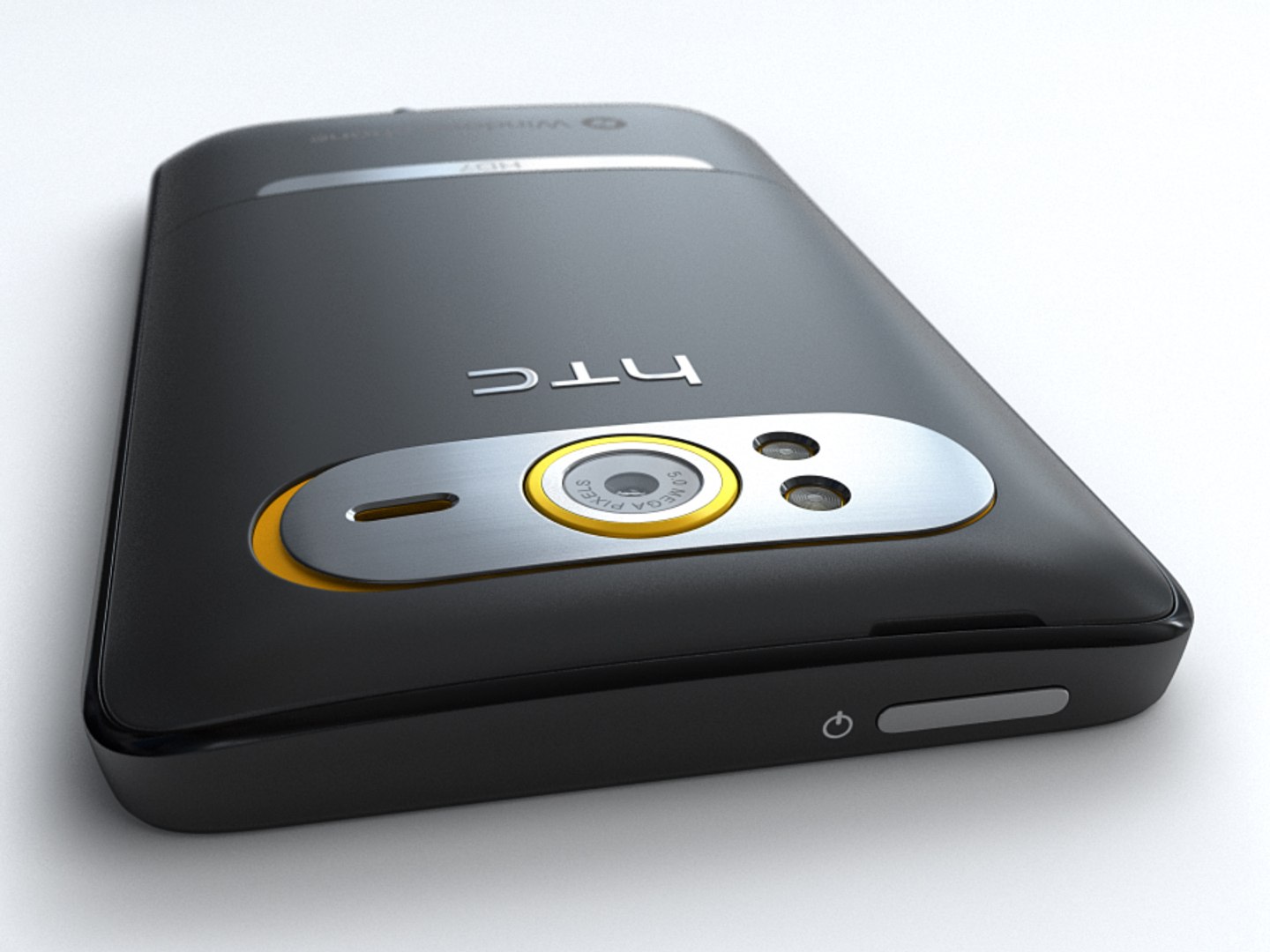 3d model of htc hd 7 mobile phone
