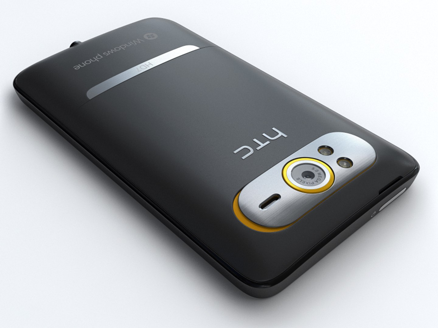 3d model of htc hd 7 mobile phone