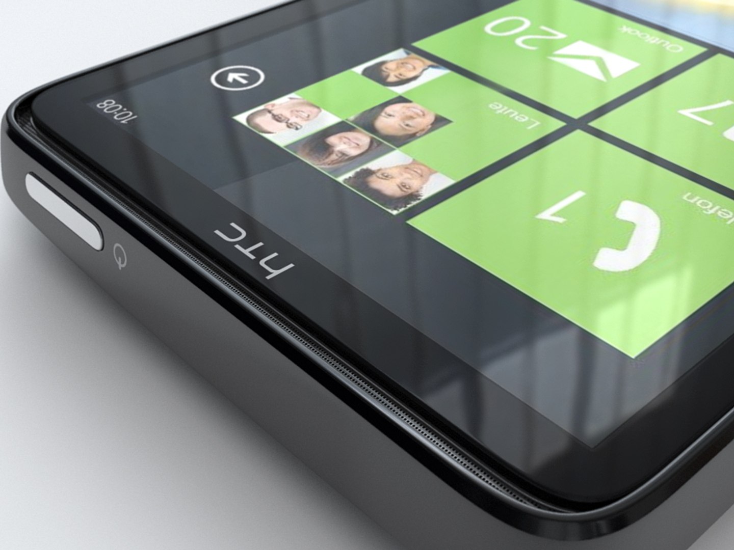 3d model of htc hd 7 mobile phone