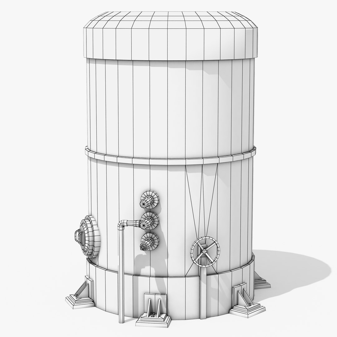 Rusted Metal Silo Model - TurboSquid 1278420