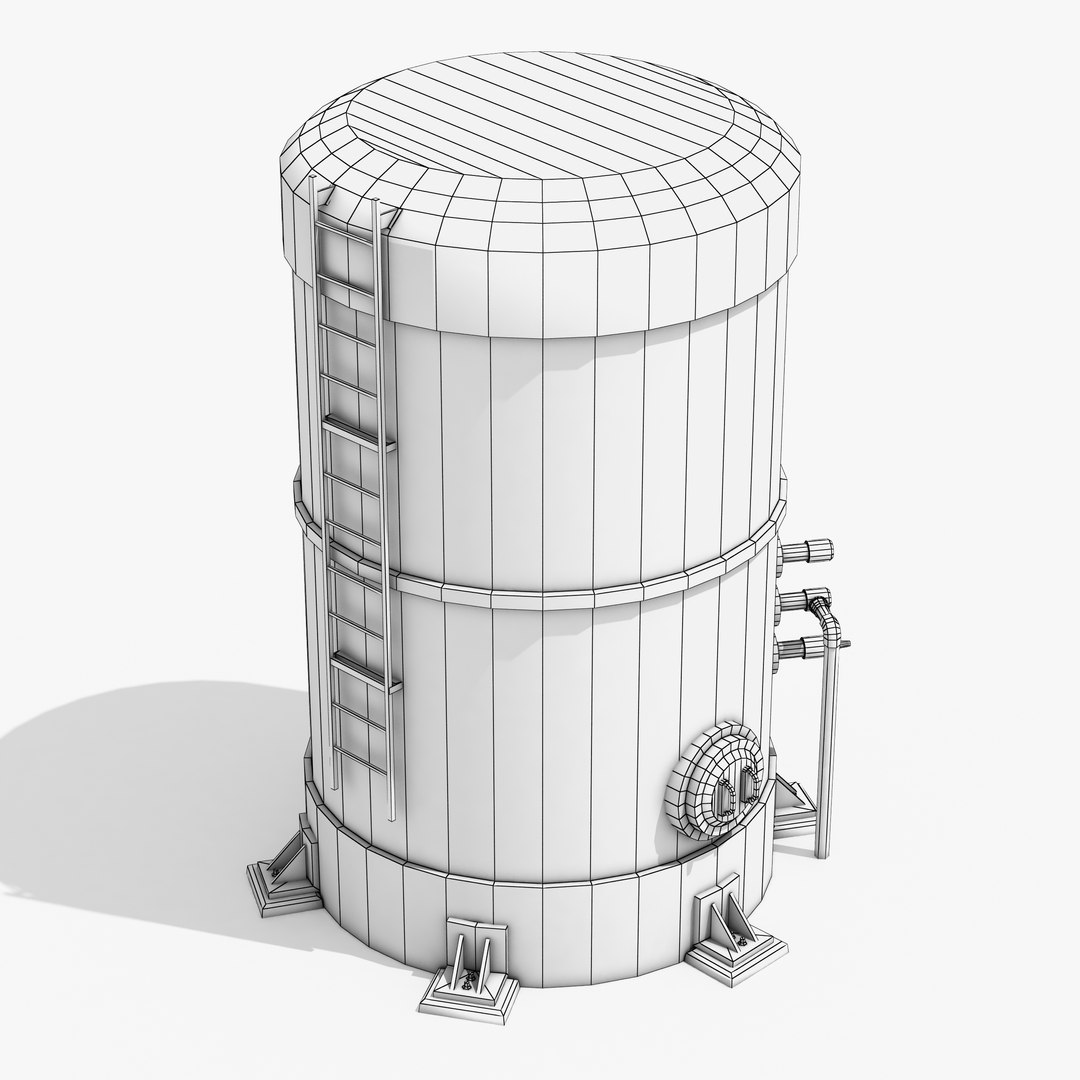 Rusted Metal Silo Model - TurboSquid 1278420