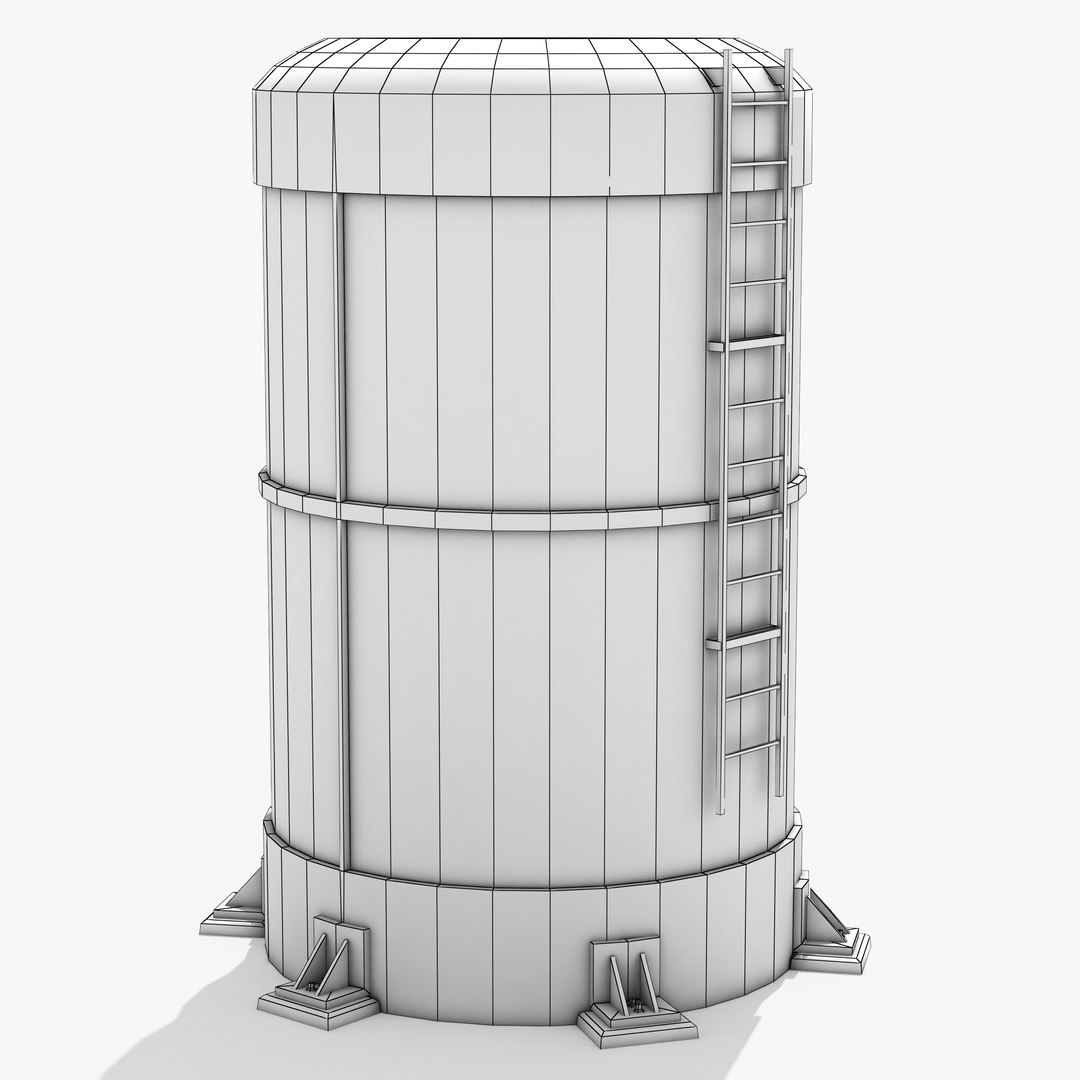 Rusted Metal Silo Model - TurboSquid 1278420