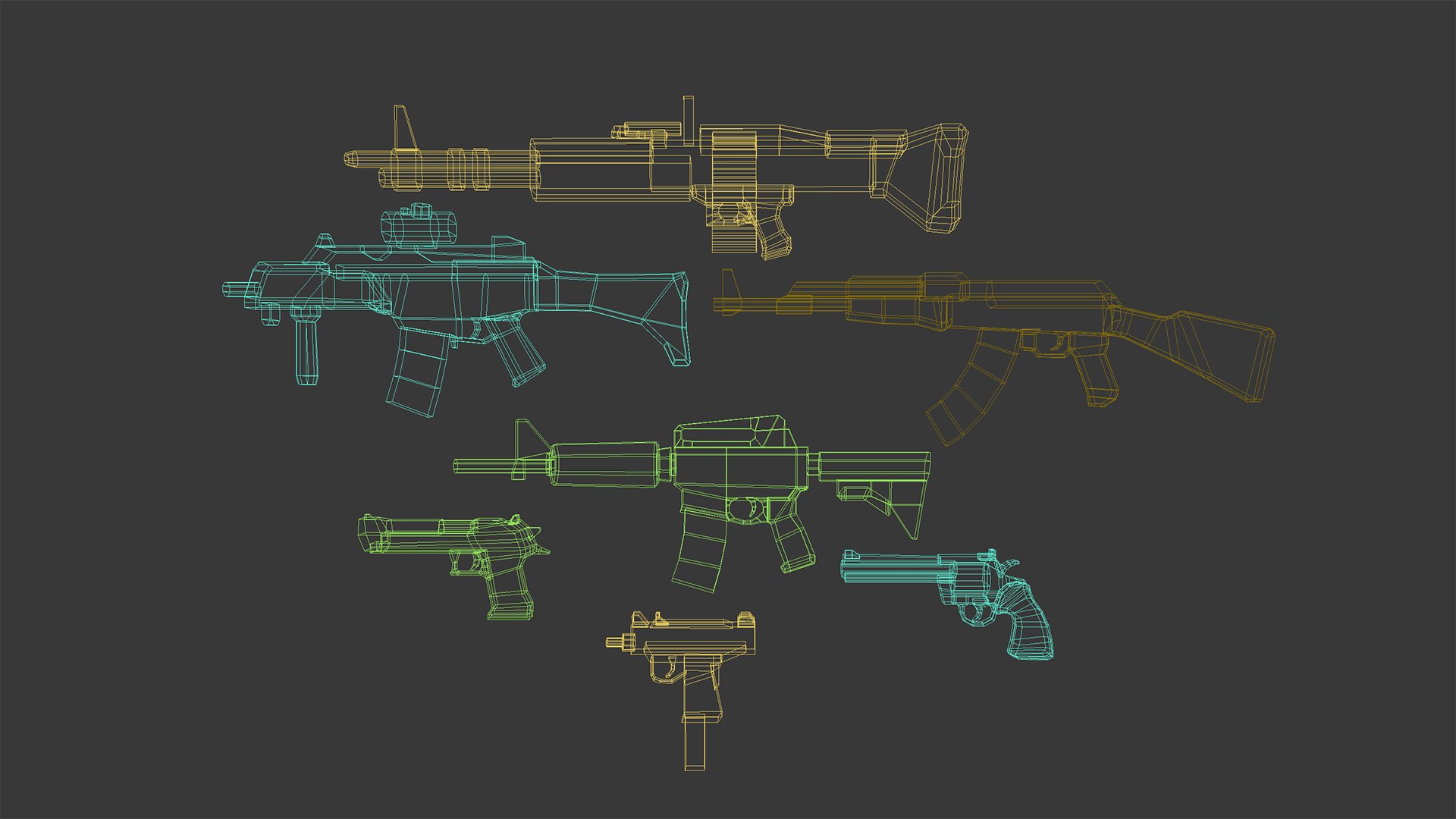 3D Weapons Pack 1 - TurboSquid 1777055