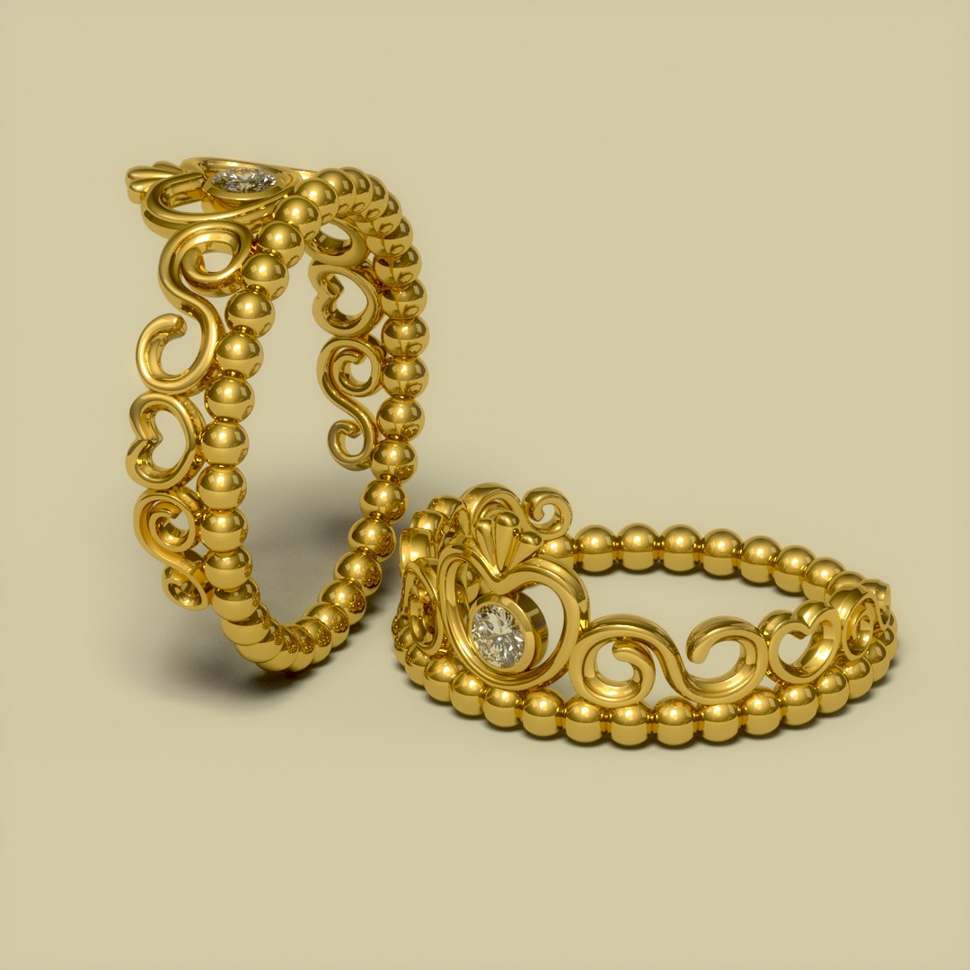 cnc diamond gold 3d 3ds