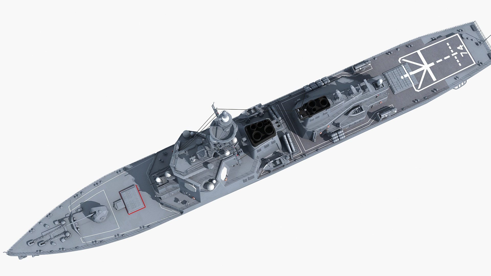 3D Kongo Class Destroyer - TurboSquid 1925294