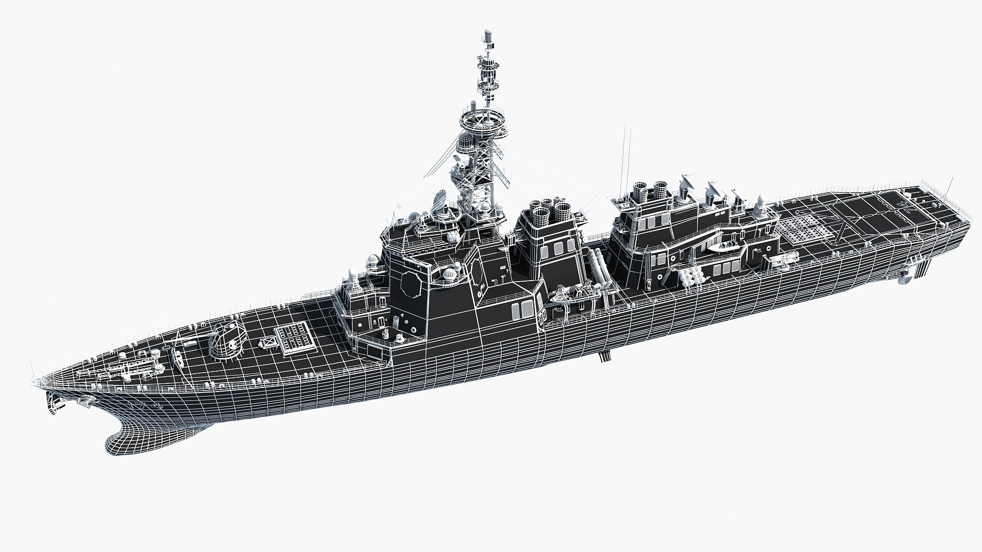 3D Kongo Class Destroyer - TurboSquid 1925294