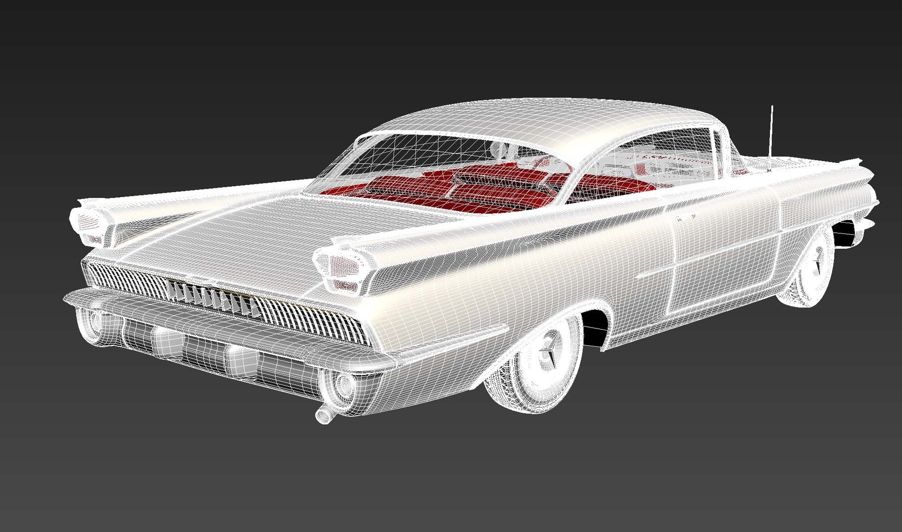 V8 Antique Luxury Coupe 3d Model