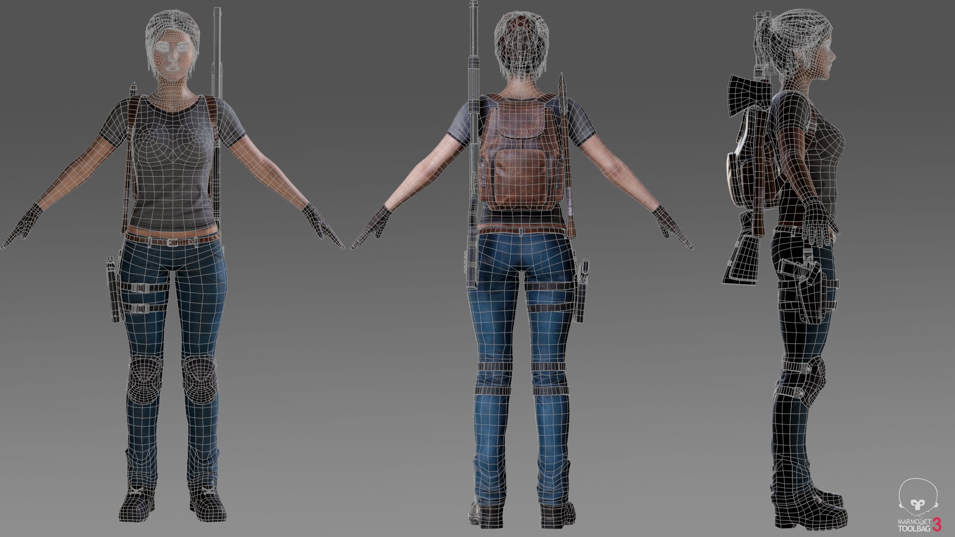 Hero Survivor Rigged Female 3D Model - TurboSquid 1206443