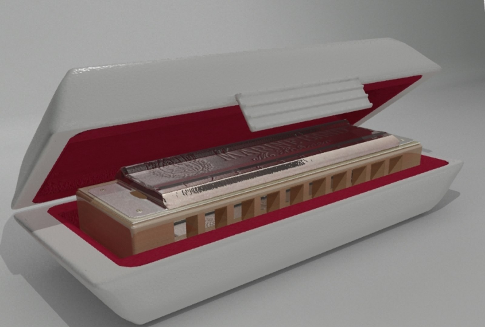 Harmonica Marine Band 3d Model