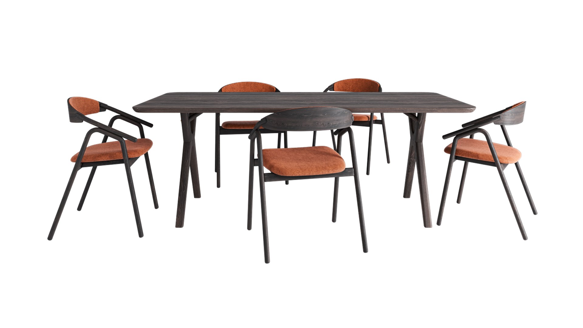 3D Amelia dining table and Veifa dining chair - TurboSquid 2115247