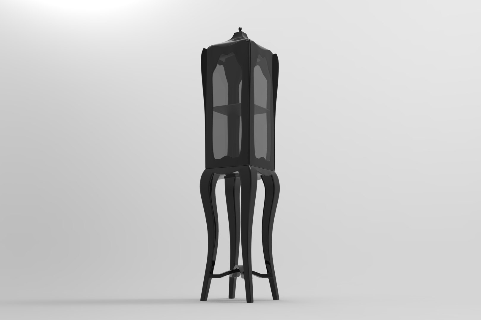 Slim Glass Display Case 3D Model - TurboSquid 1869957