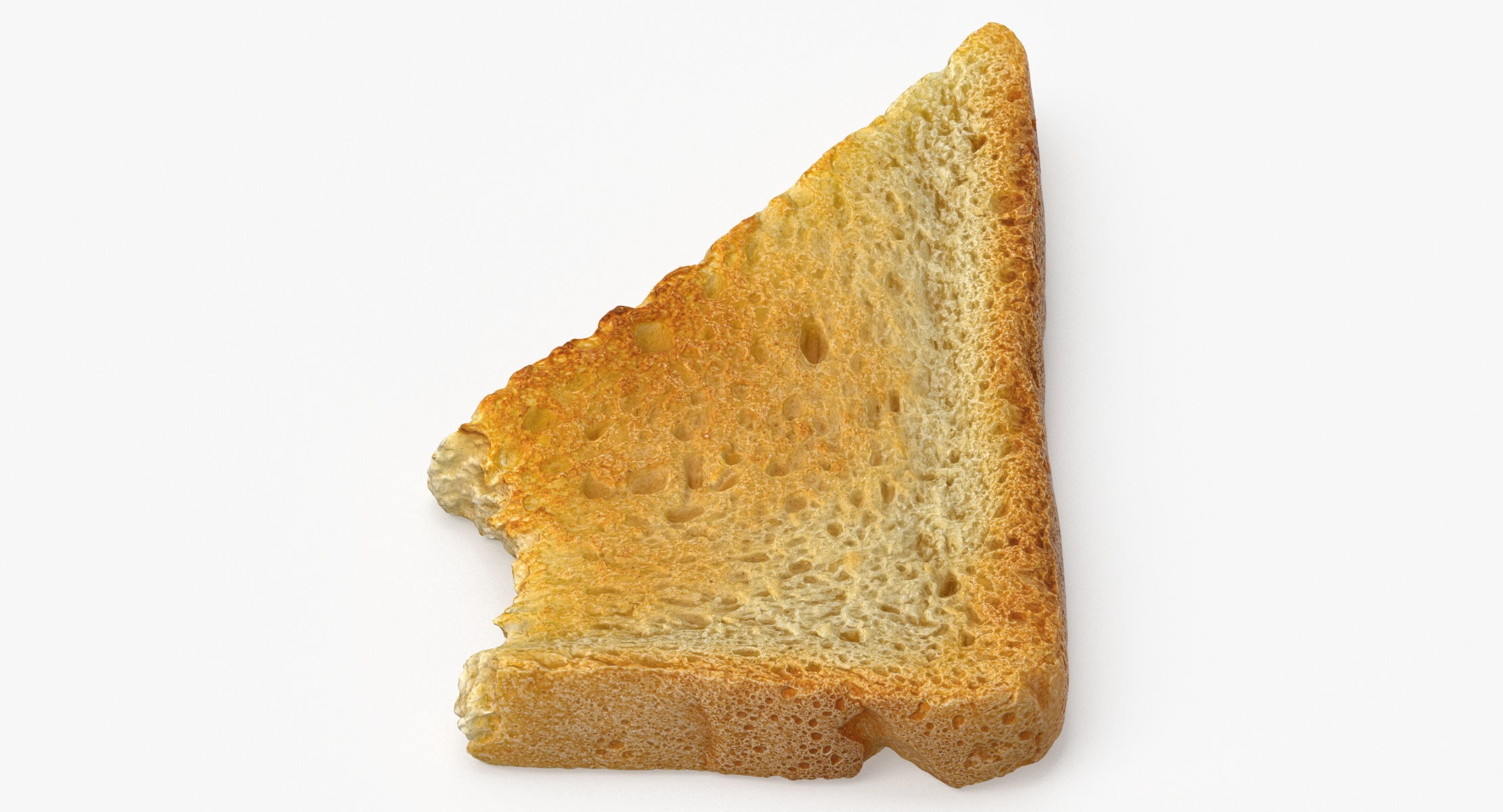 modelo 3d Pan Tostado Triángulo Blanco 01 Mordido - TurboSquid 2074657