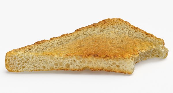 modelo 3d Pan Tostado Triángulo Blanco 01 Mordido - TurboSquid 2074657