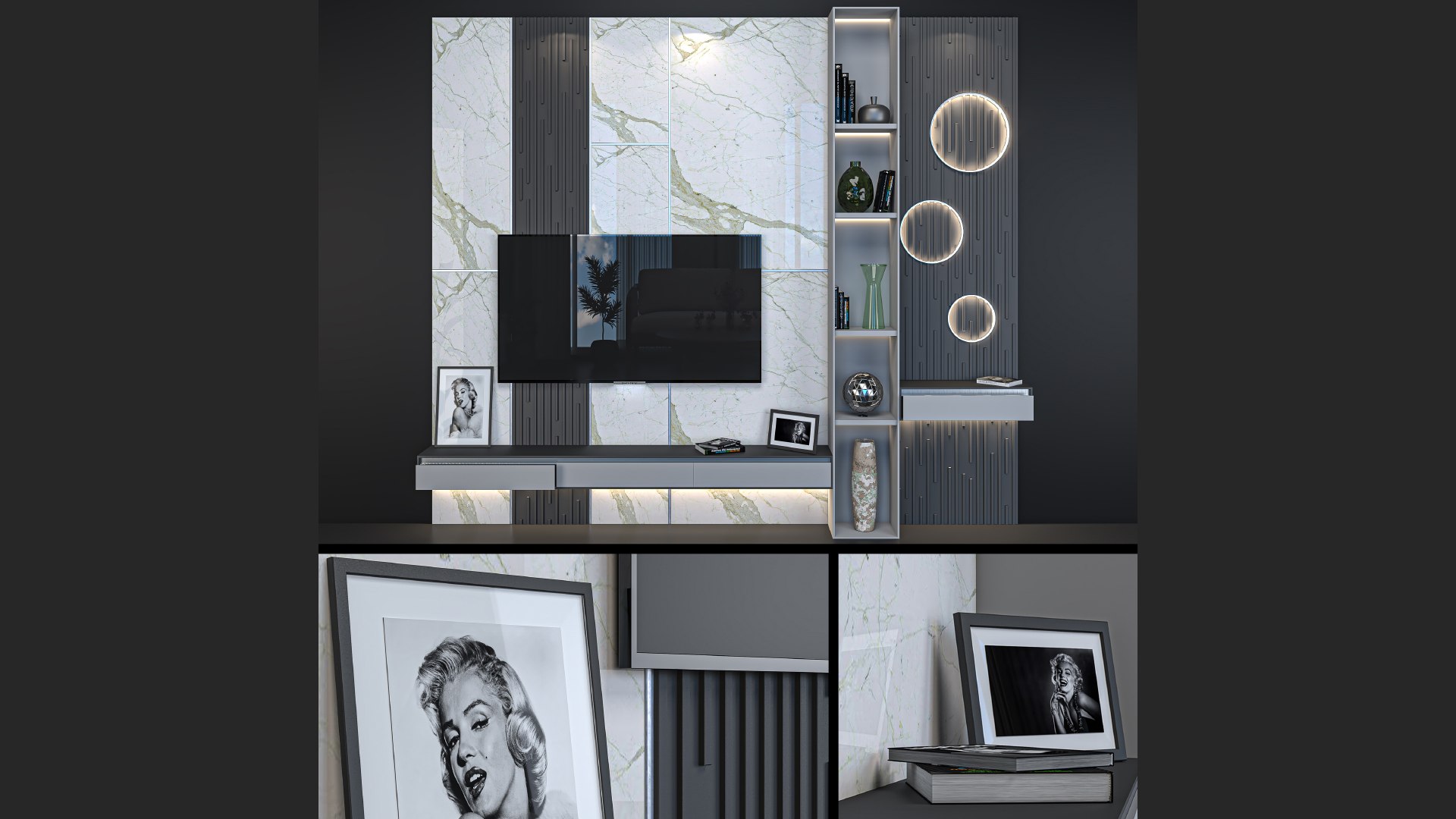 3D Collection TV Stand 1 - TurboSquid 2037929