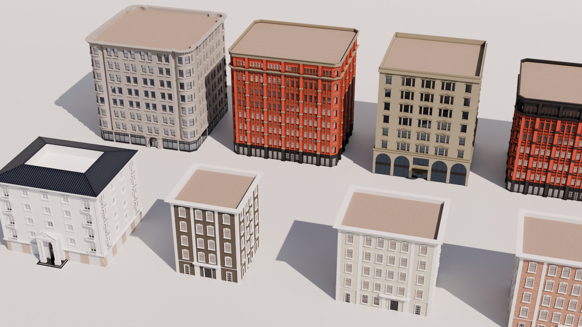 Classic Buildings Pack Model - TurboSquid 2224944