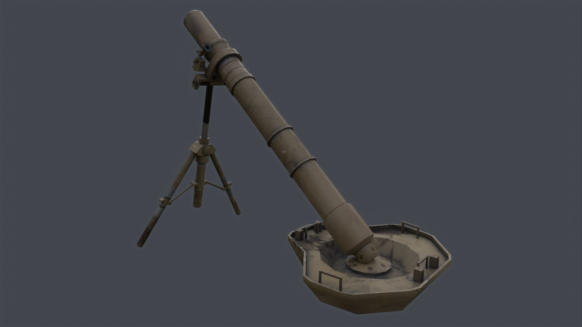 PBP-172 120mm Mortar China PLA 3D Model - TurboSquid 1978567