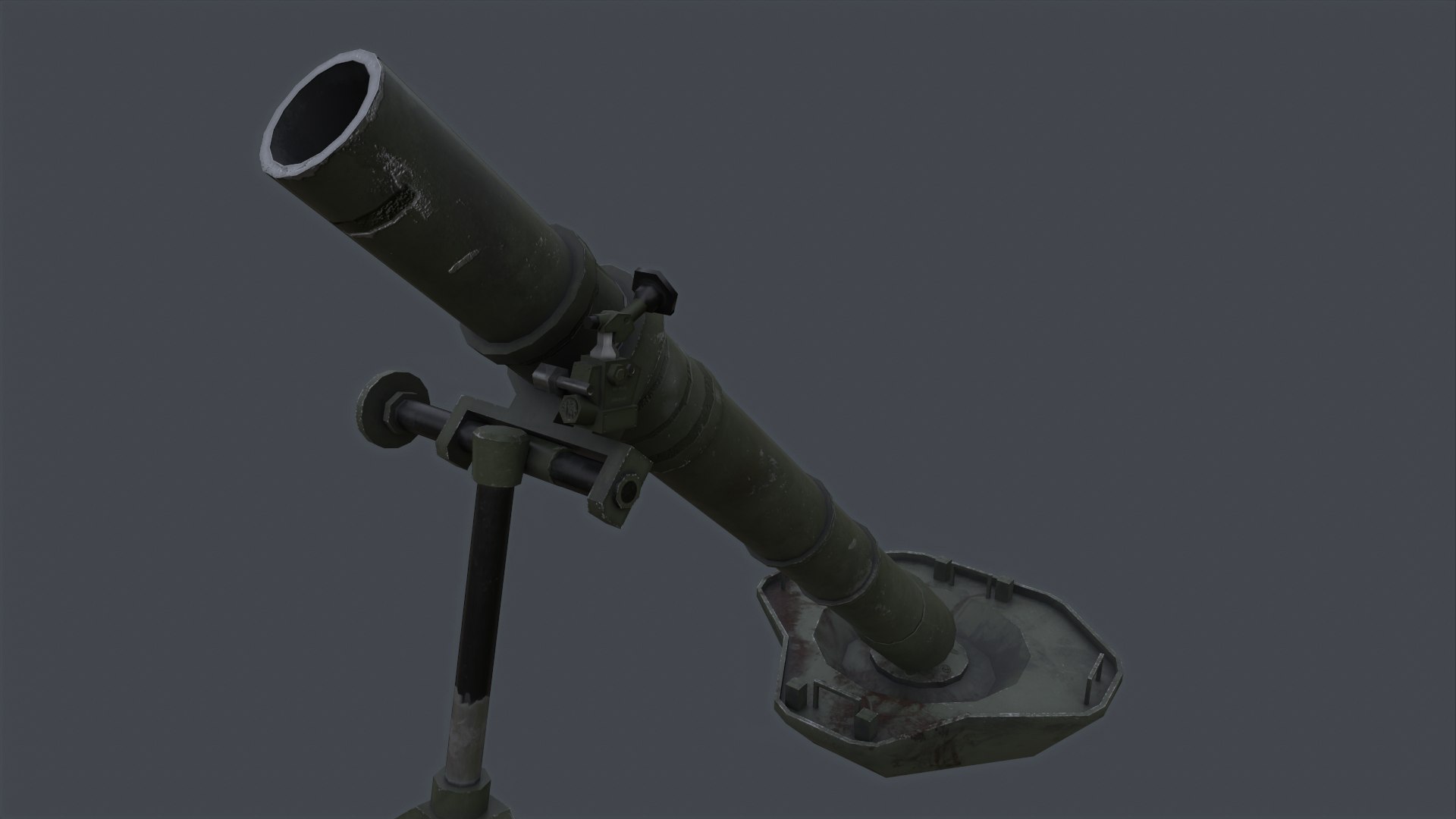 PBP-172 120mm Mortar China PLA 3D Model - TurboSquid 1978567