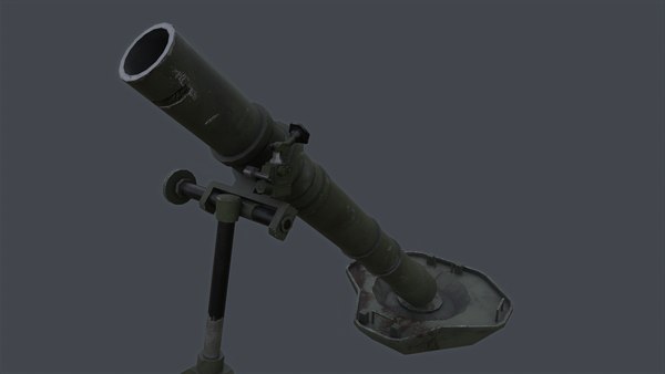 PBP-172 120mm mortar china PLA 3D model - TurboSquid 1978567