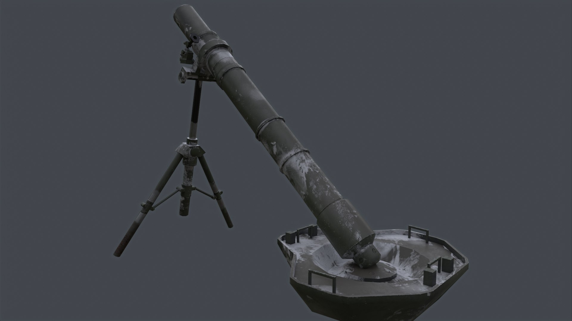 PBP-172 120mm Mortar China PLA 3D Model - TurboSquid 1978567