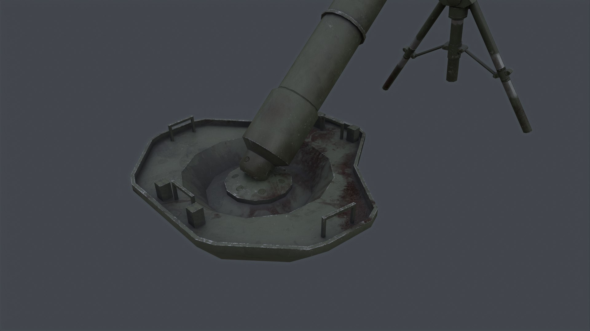 PBP-172 120mm Mortar China PLA 3D Model - TurboSquid 1978567