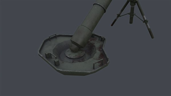 PBP-172 120mm mortar china PLA 3D model - TurboSquid 1978567
