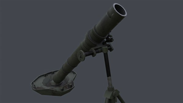 PBP-172 120mm mortar china PLA 3D model - TurboSquid 1978567