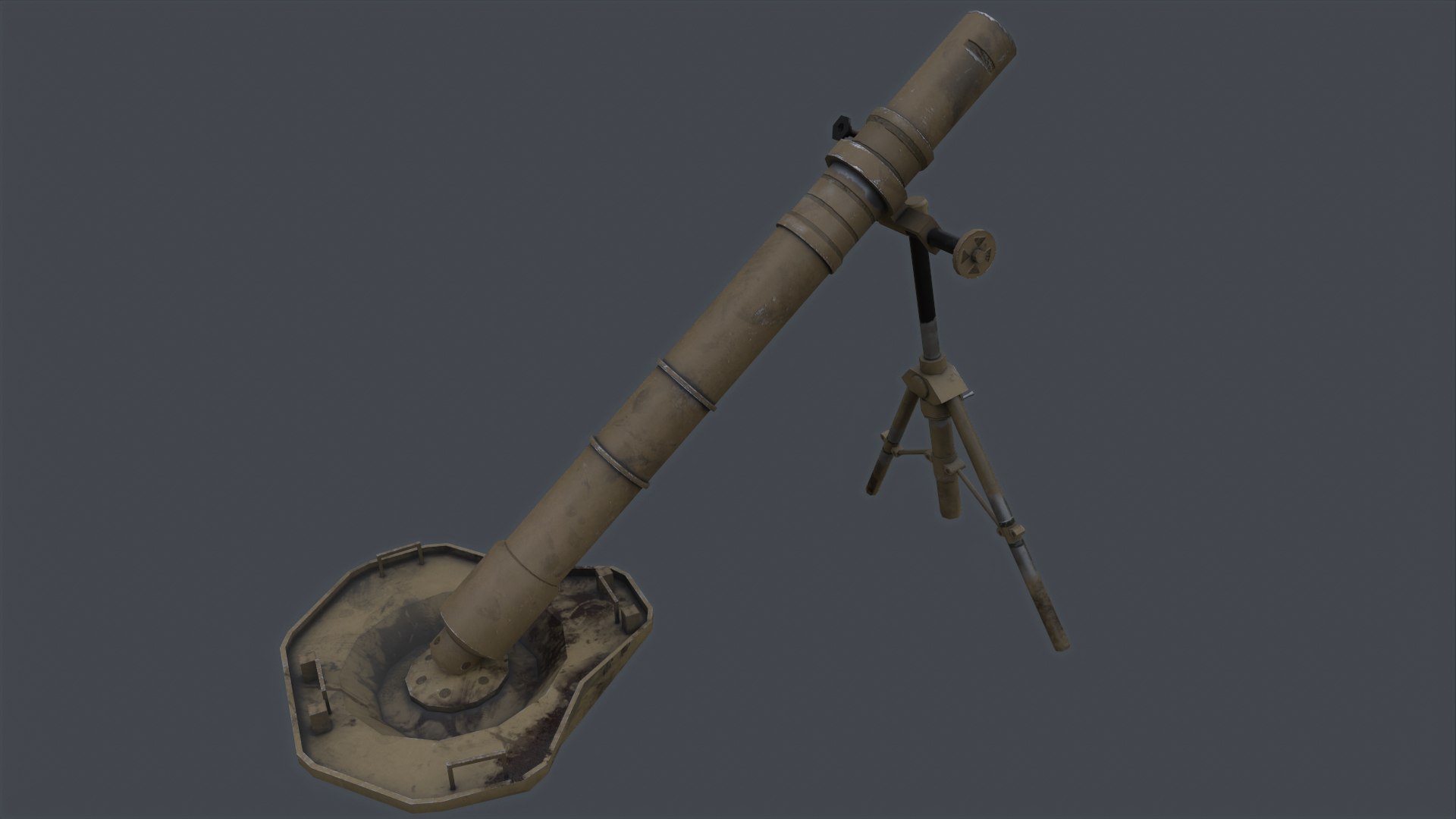 PBP-172 120mm Mortar China PLA 3D Model - TurboSquid 1978567