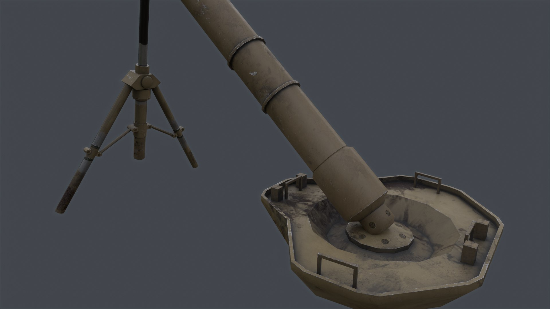 PBP-172 120mm Mortar China PLA 3D Model - TurboSquid 1978567