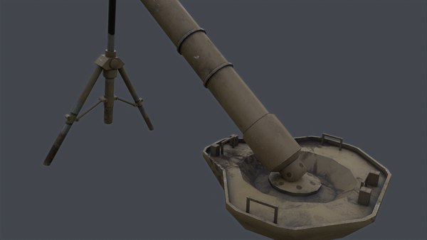 PBP-172 120mm mortar china PLA 3D model - TurboSquid 1978567