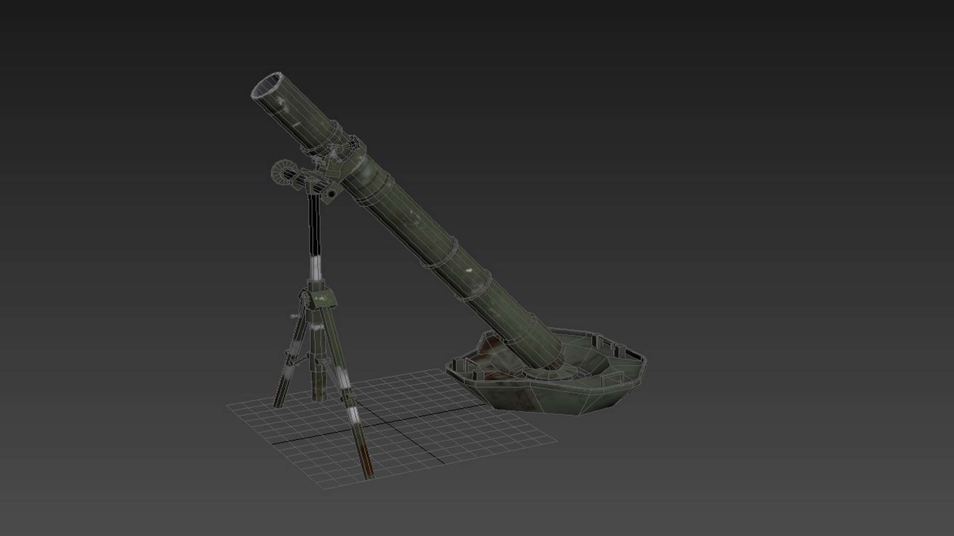 PBP-172 120mm Mortar China PLA 3D Model - TurboSquid 1978567