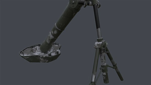 PBP-172 120mm mortar china PLA 3D model - TurboSquid 1978567